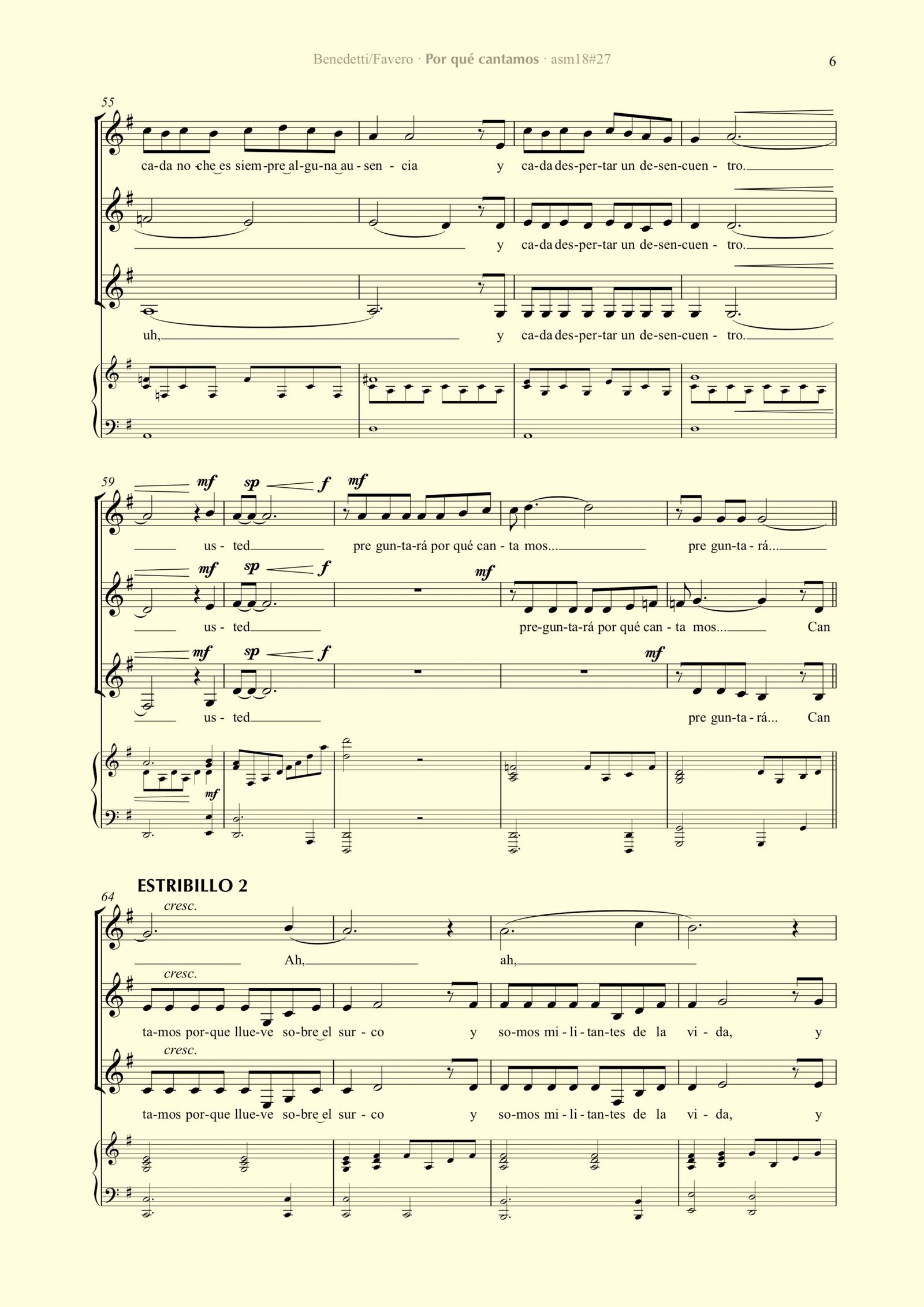 Por qué cantamos · asm18#27 - EdicionesDelantal